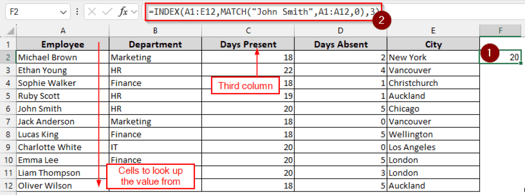 Lookup In One Column And Return Value Of Another Column In Excel Excel