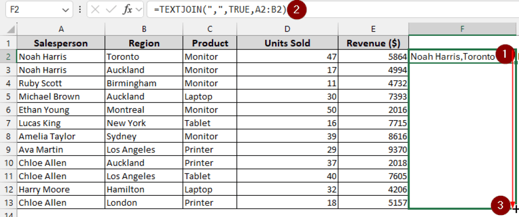 Combine Multiple Cells into One Separated by Comma in Excel - Excel Insider