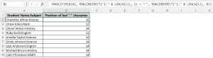 How to Find the Last Occurrence of a Character in a String in Excel - Excel Insider