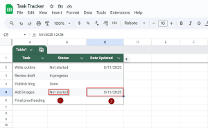 How to Autofill Date When a Cell Is Updated in Google Sheets - Excel ...
