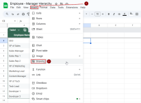 How to Create an Organizational Chart in Google Sheets - Excel Insider