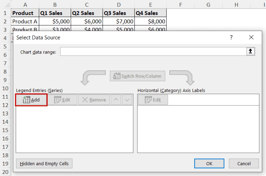 How to Select Data for a Chart in Excel (with Different Criteria ...