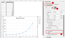 Change Axis to Logarithmic Scale in Excel (Horizontal and Vertical)