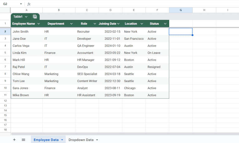 How to Create a Dependent Drop-Down List in Google Sheets - Excel Insider