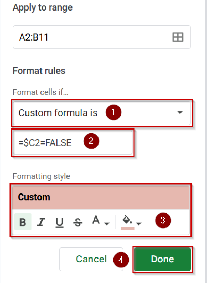 How to Apply Conditional Formatting to Checkbox in Google Sheets ...