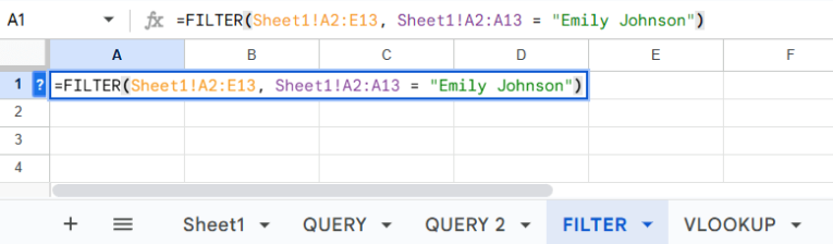Pull Data From Another Tab Based on Criteria in Google Sheets - Excel Insider