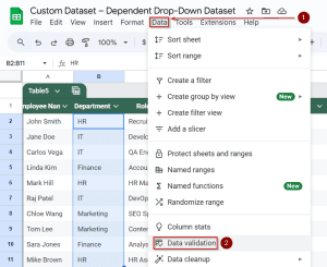 How to Create a Dependent Drop-Down List in Google Sheets - Excel Insider