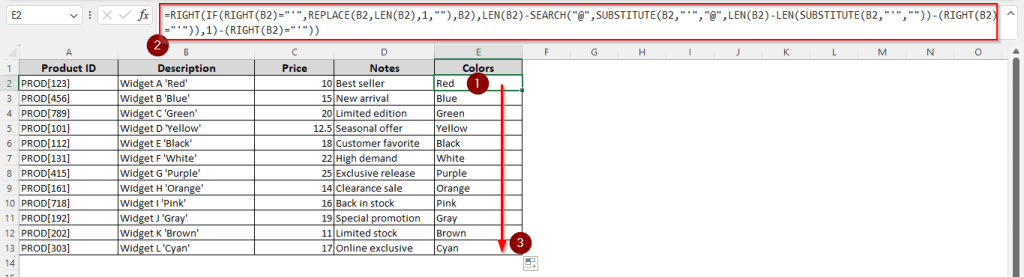 How to Extract Text Between Two Characters in Excel - Excel Insider