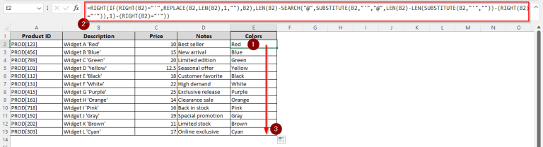 How to Extract Text Between Two Characters in Excel - Excel Insider