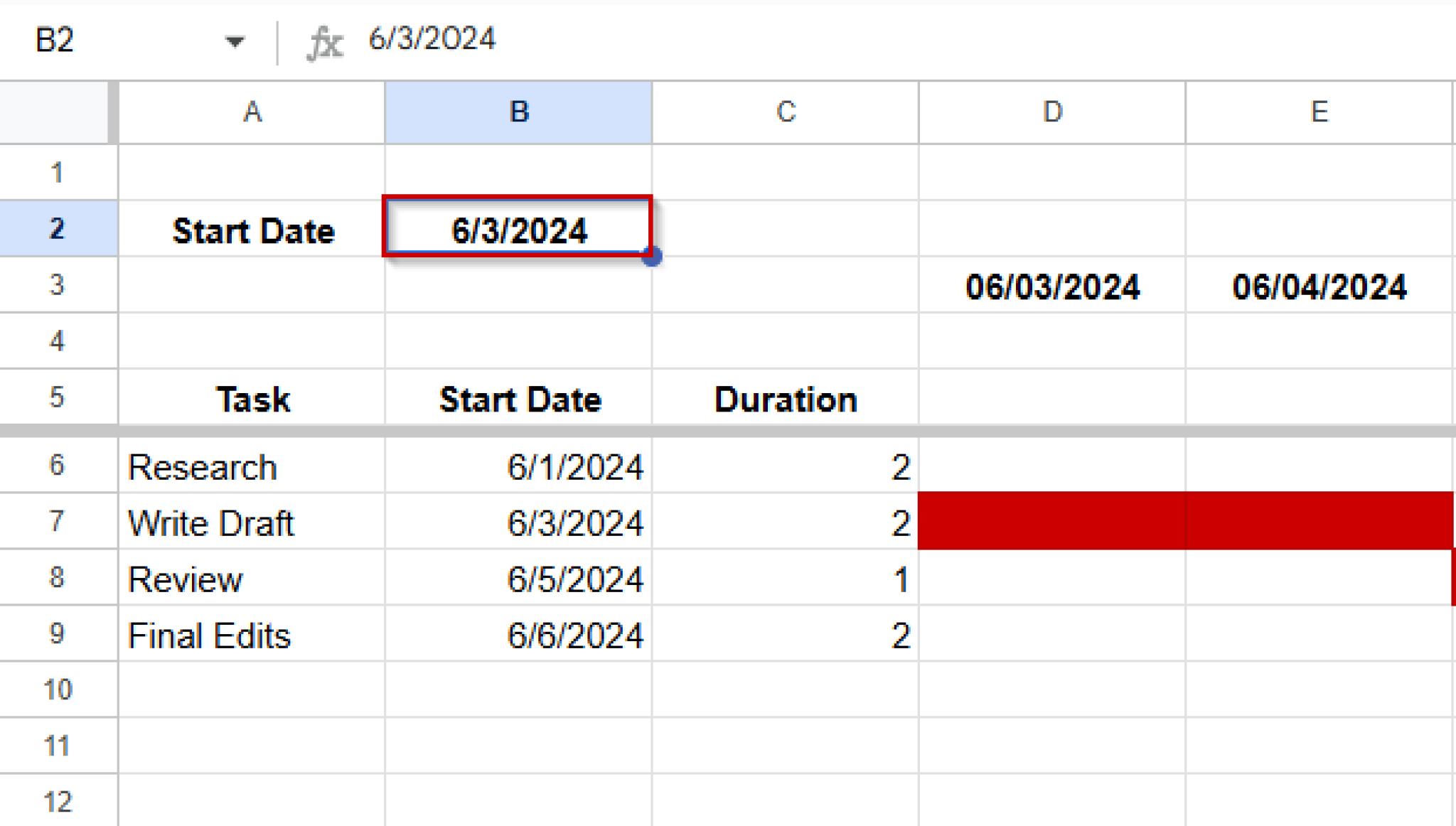 How to Build a Gantt Chart in Google Sheets (3 Quick Methods) - Excel ...