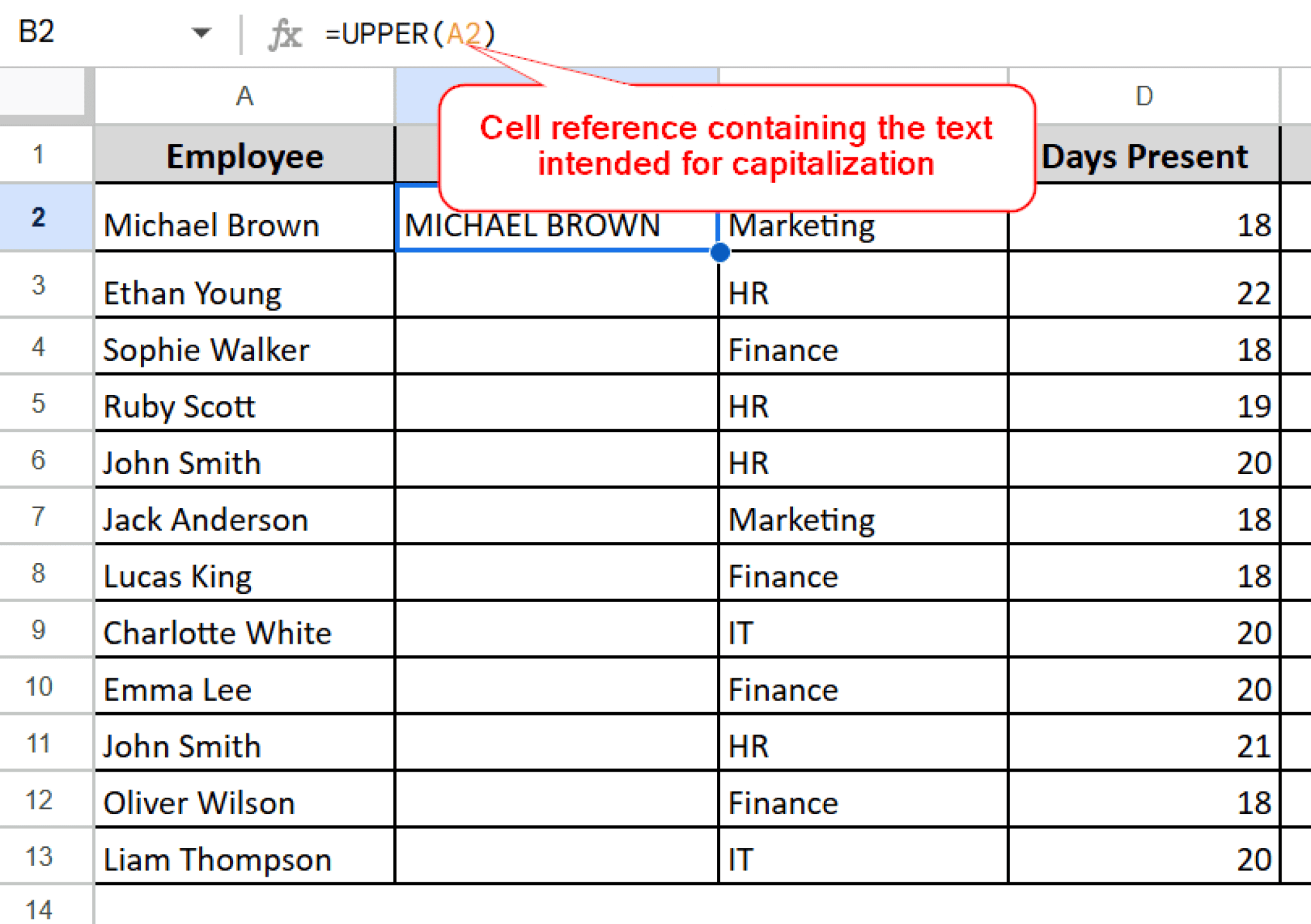 How To Capitalize All Letters In Google Sheets (3 Simple Methods) - Excel Insider