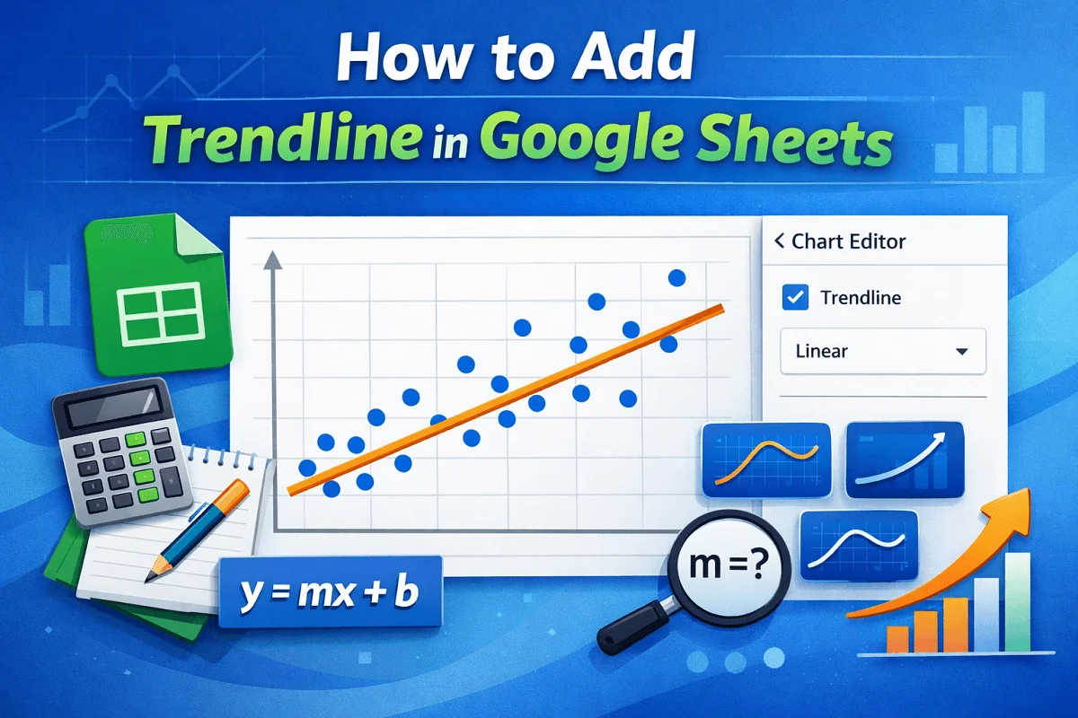 How to Add Trendline in Google Sheets - Excel Insider