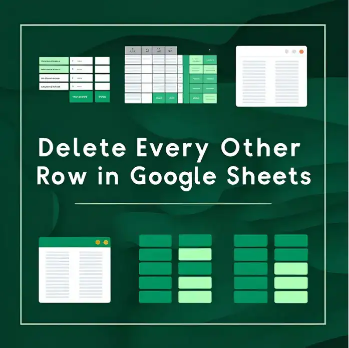 How to Delete Every Other Row in Google Sheets - Excel Insider
