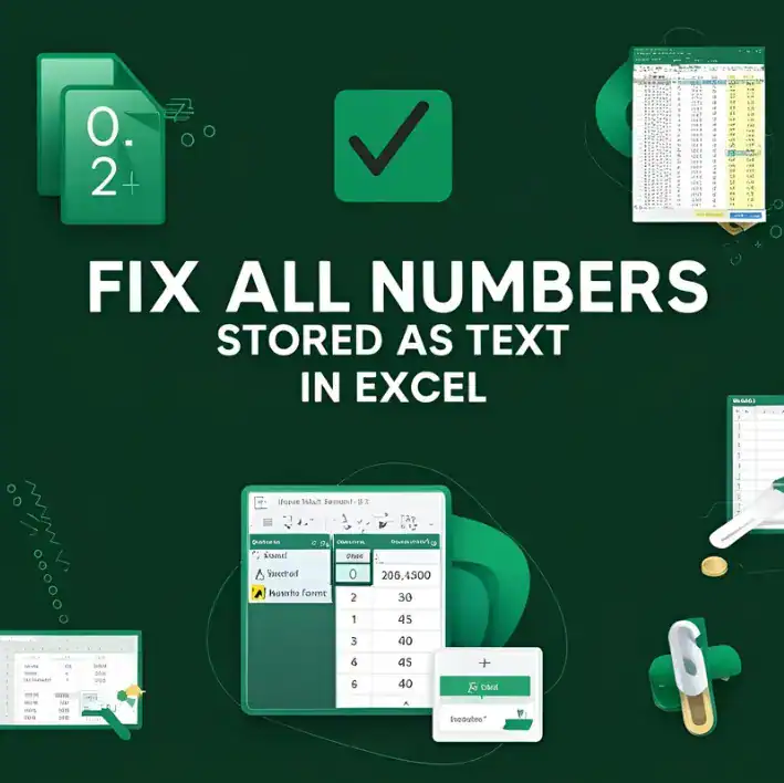 How To Fix All Numbers Stored As Text In Excel 3 Quick Solutions