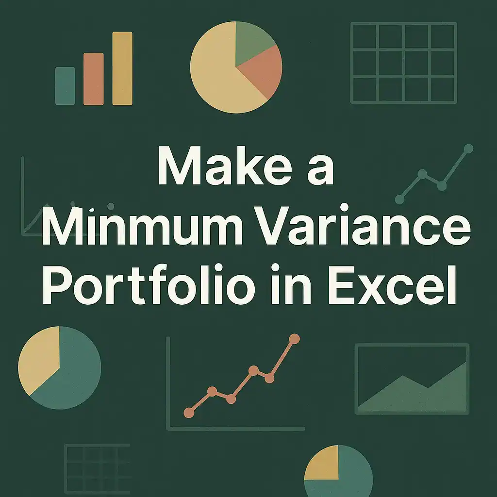 How To Make A Minimum Variance Portfolio In Excel Excel Insider