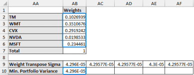 How to Make a Minimum Variance Portfolio in Excel - Excel Insider