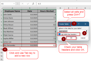 How to Make Excel Table Automatically Add New Row - Excel Insider
