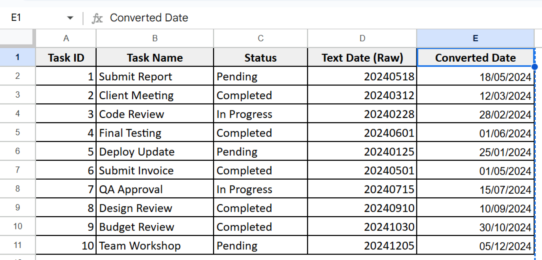 How to Convert Text to Date in Google Sheets (4 Easy Methods) - Excel ...