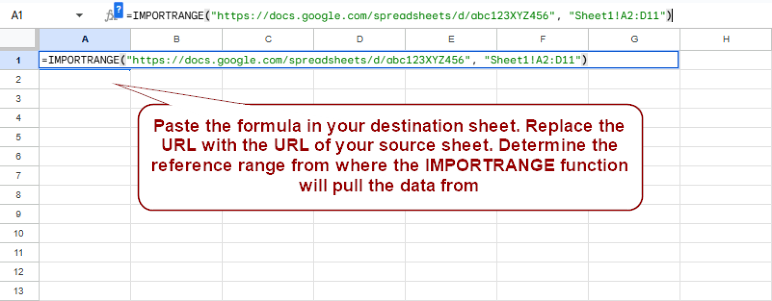 IMPORTRANGE Function to Pull Data from Another Spreadsheet - Excel Insider