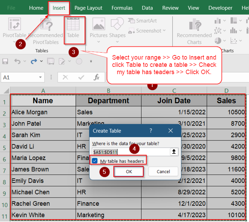 How To Create A Database In Excel That Updates Automatically Excel Insider
