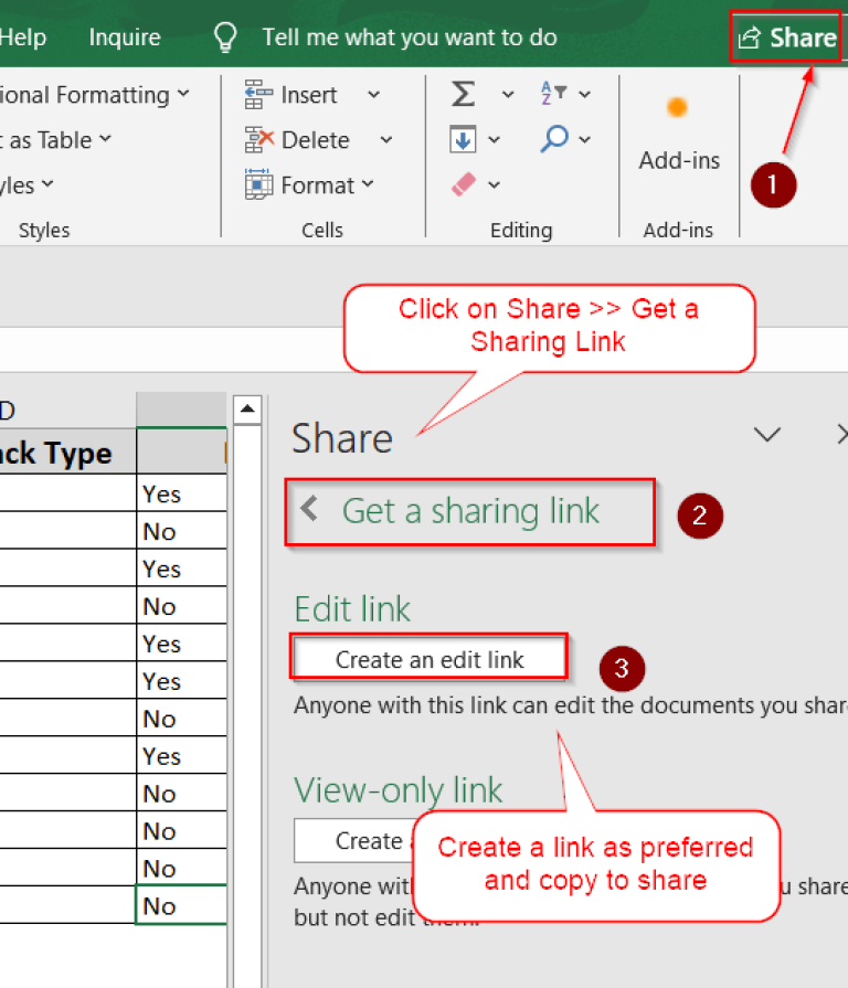 How To Enable Share Workbook In Excel With Custom Sharing Excel Insider