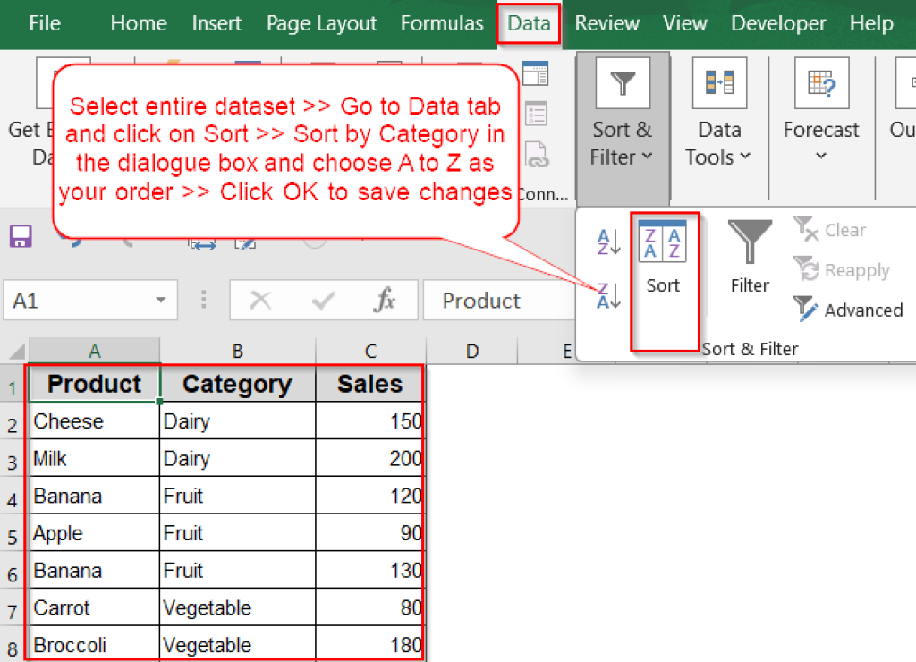 How to Group Similar Items in Excel (8 Quick Tricks) - Excel Insider