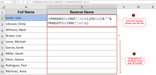 How to Reverse Names in Excel (3 Quick Methods) - Excel Insider
