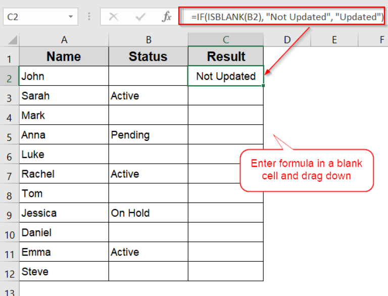 How to Return a Value If a Cell Is Blank in Excel (6 Cases) - Excel Insider