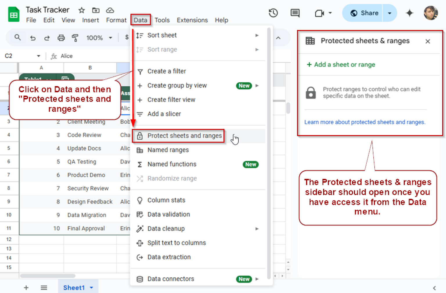 [Fixed] Protect Range Not Showing in Google Sheets - Excel Insider