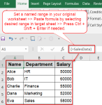 Transfer Data from One Excel Worksheet to Another Automatically - Excel ...