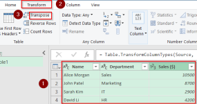 How to Convert Multiple Rows to Columns in Excel (4 Methods) - Excel Insider