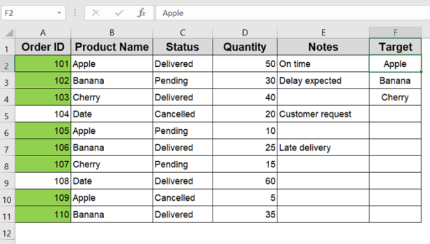 Conditional Formatting Based on Another Cell with Multiple Values ...