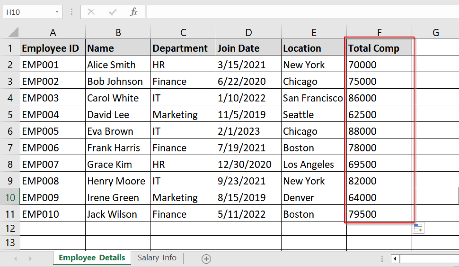How To Merge Two Excel Sheets Based on One Column - Excel Insider