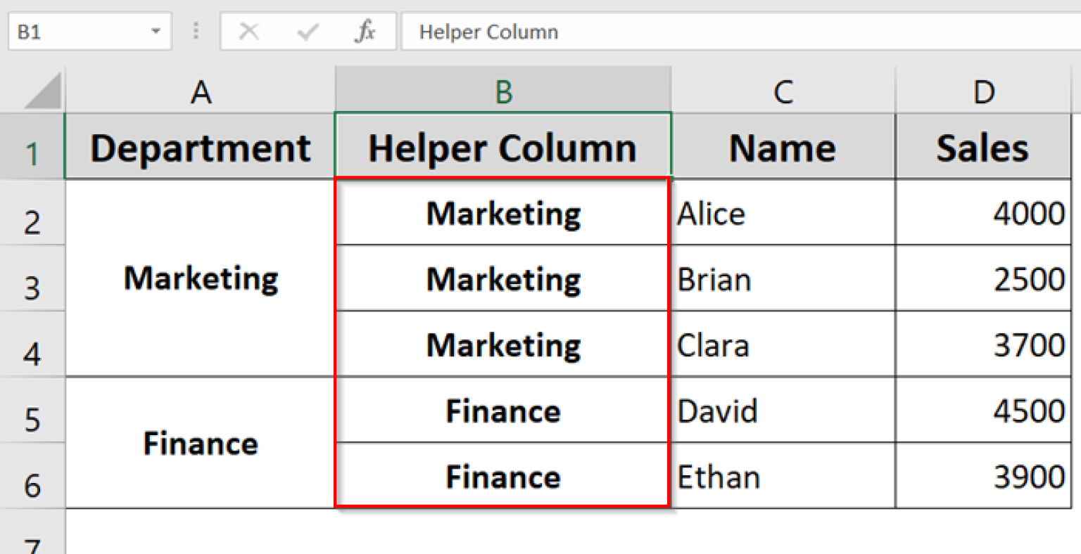 How to Sort Merged Cells in Excel (3 Suitable Methods) - Excel Insider
