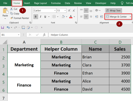 How to Sort Merged Cells in Excel (3 Suitable Methods) - Excel Insider