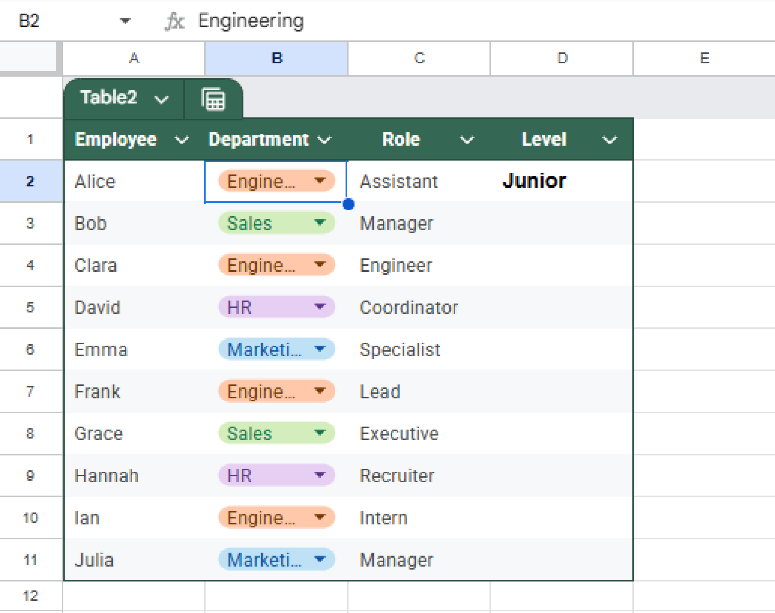 Update Cell Values Based on Drop-Down Selection in Google Sheets - Excel Insider
