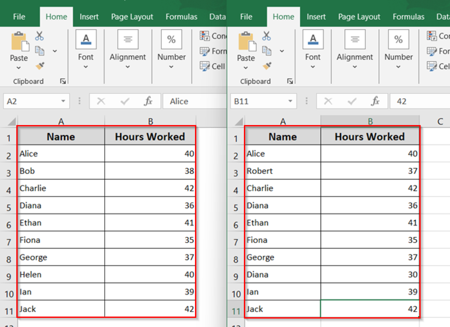 How to Compare Two Excel Sheets and Highlight Differences - Excel Insider