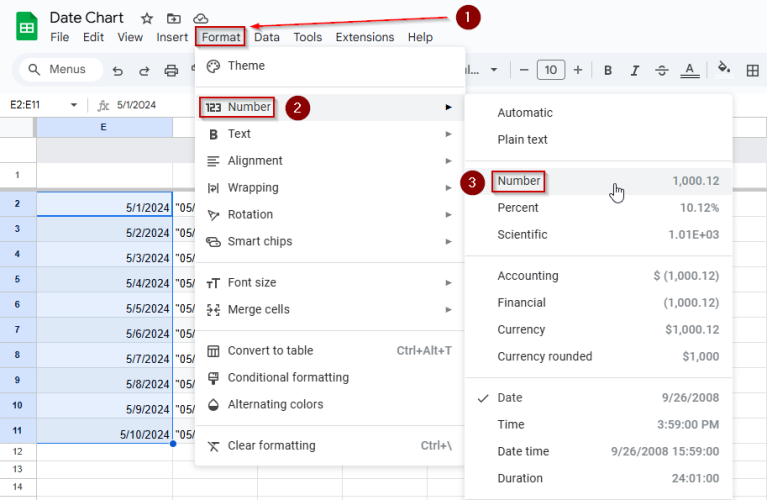 [Fixed] Date Format Not Working in Google Sheets - Excel Insider
