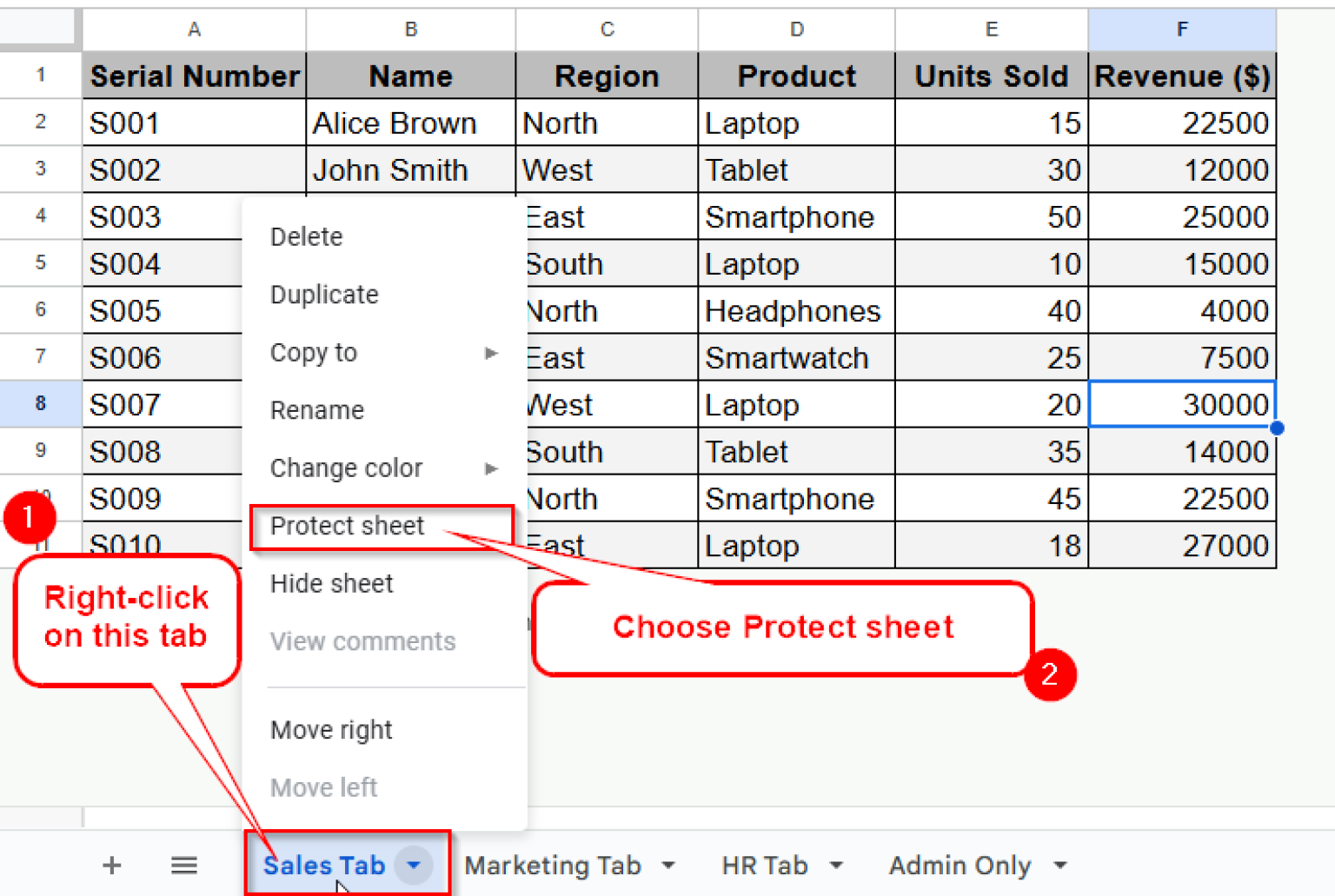 How to Protect Sheet from View in Google Spreadsheet - Excel Insider