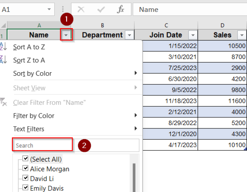 How to Create a Searchable Database in Excel (4 Easy Ways) - Excel Insider