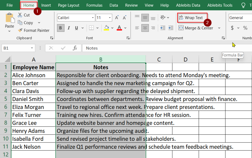 How to Make Excel Go to Next Line Automatically - Excel Insider