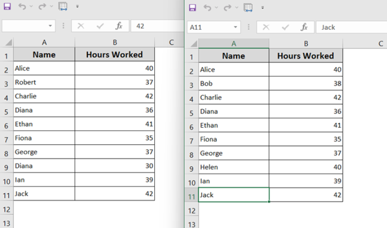 How to Compare Two Excel Sheets and Highlight Differences - Excel Insider