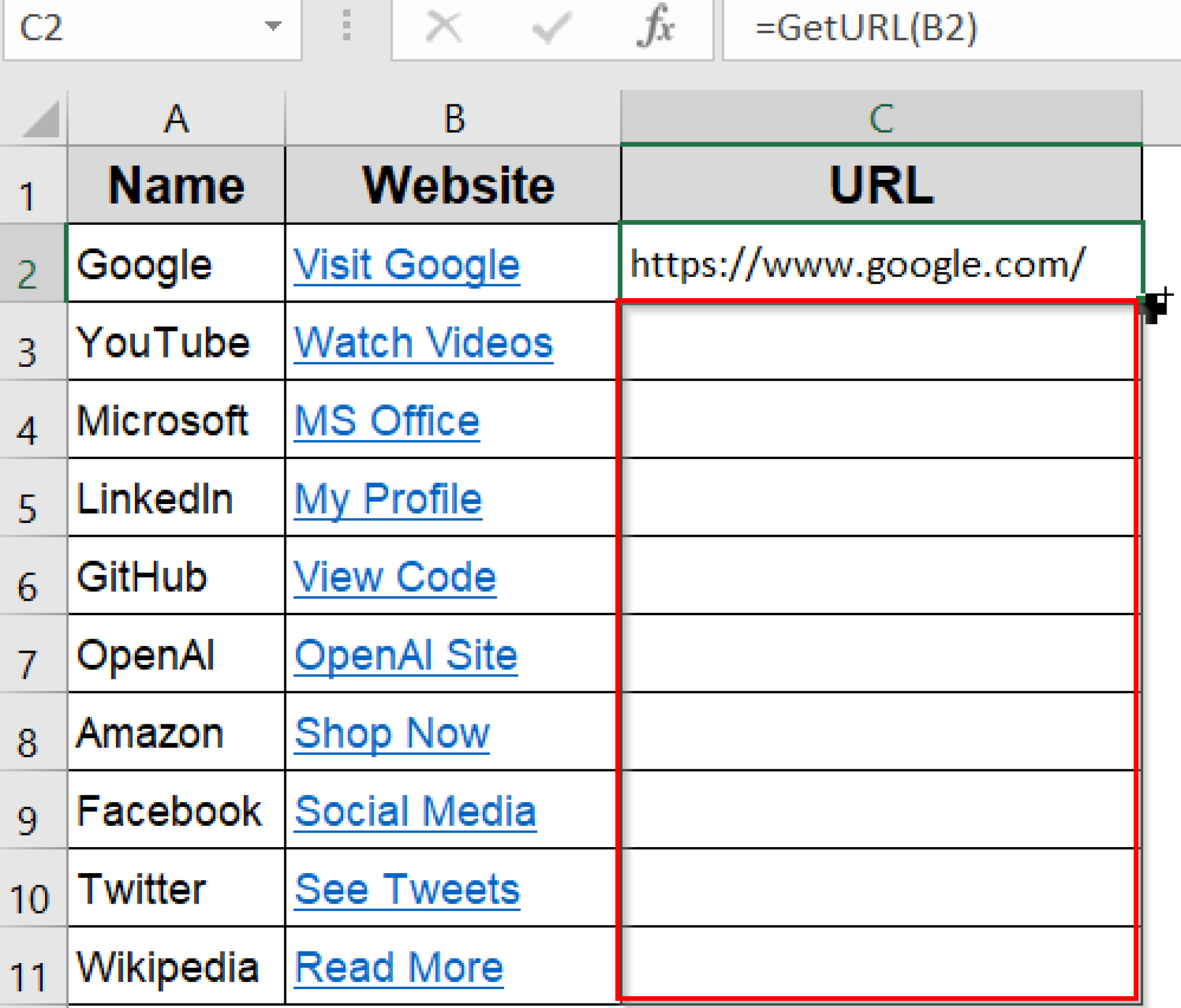How to Extract URL from Hyperlink in Excel (3 Simple Ways) - Excel Insider
