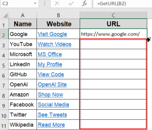 How to Extract URL from Hyperlink in Excel (3 Simple Ways) - Excel Insider