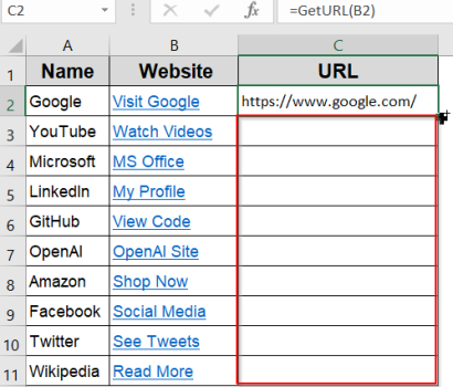 How to Extract URL from Hyperlink in Excel (3 Simple Ways) - Excel Insider