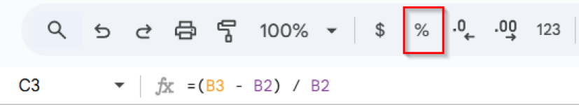 How to Apply Percentage Increase Formula in Google Sheets - Excel Insider