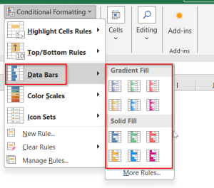 How to Add Data Bars in Excel (with Customizations) - Excel Insider