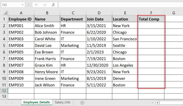 How To Merge Two Excel Sheets Based on One Column - Excel Insider
