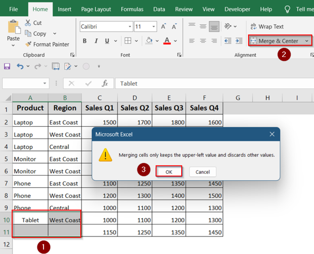 How to Sort Merged Cells in Excel (3 Suitable Methods) - Excel Insider
