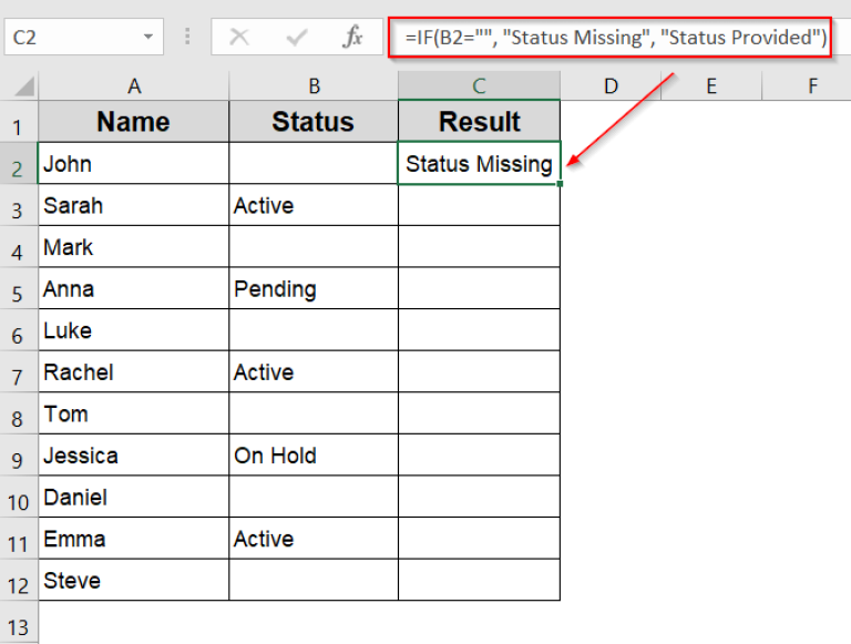 How To Return A Value If A Cell Is Blank In Excel 6 Cases Excel Insider